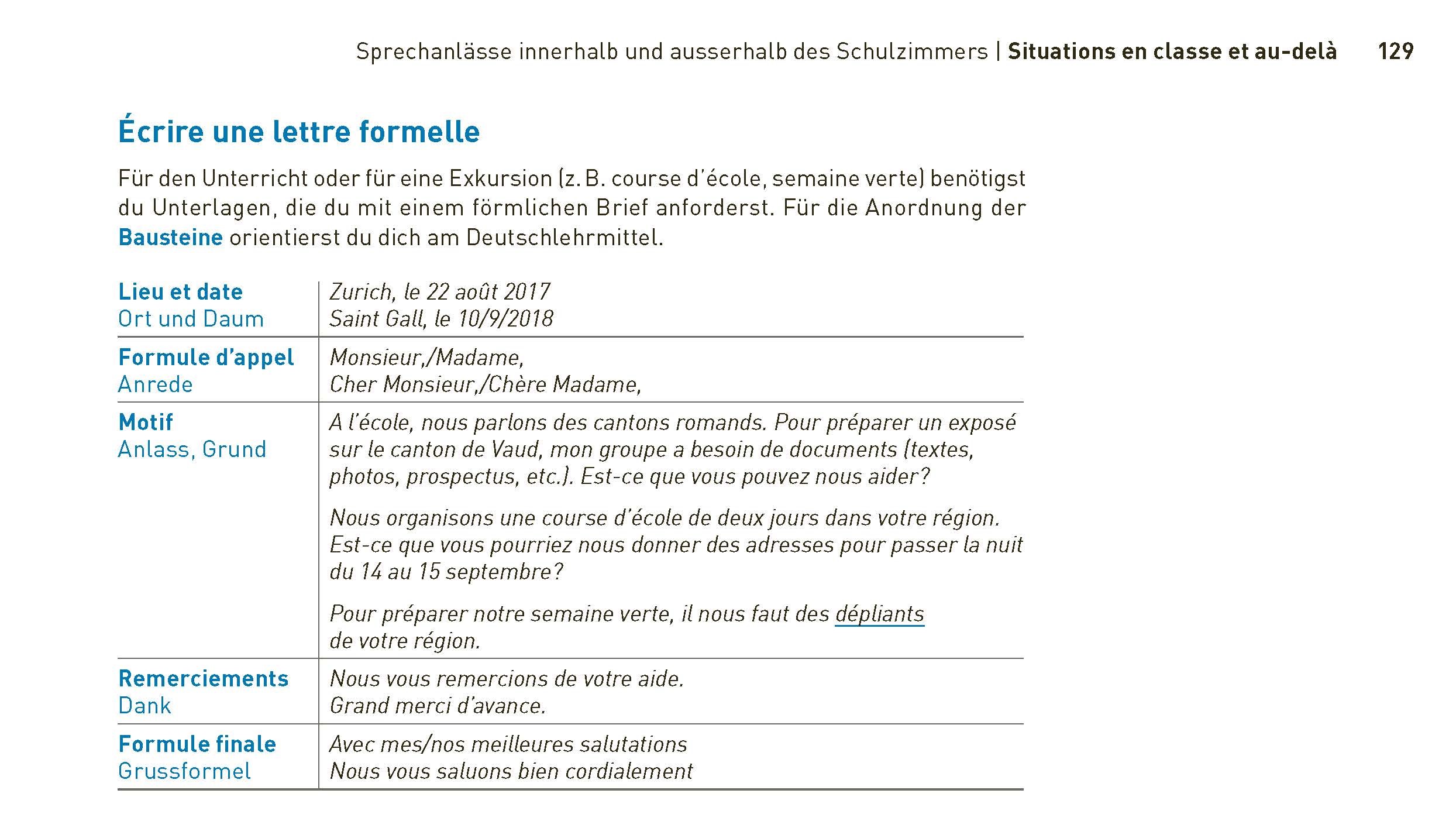 Échange formel ou informel par écrit - Boîtes à outils - bss-ressourcen.ch